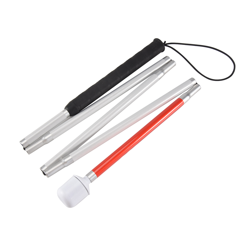 Aluminum 4-Sec Folding Cane with Rolling Tip for Blind Walking Stick ...