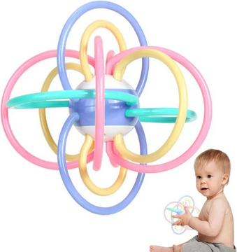 1 pcs Newborn Anti-Toxic Rattle/Grab, Chew, and Shake Teething Rattle ...