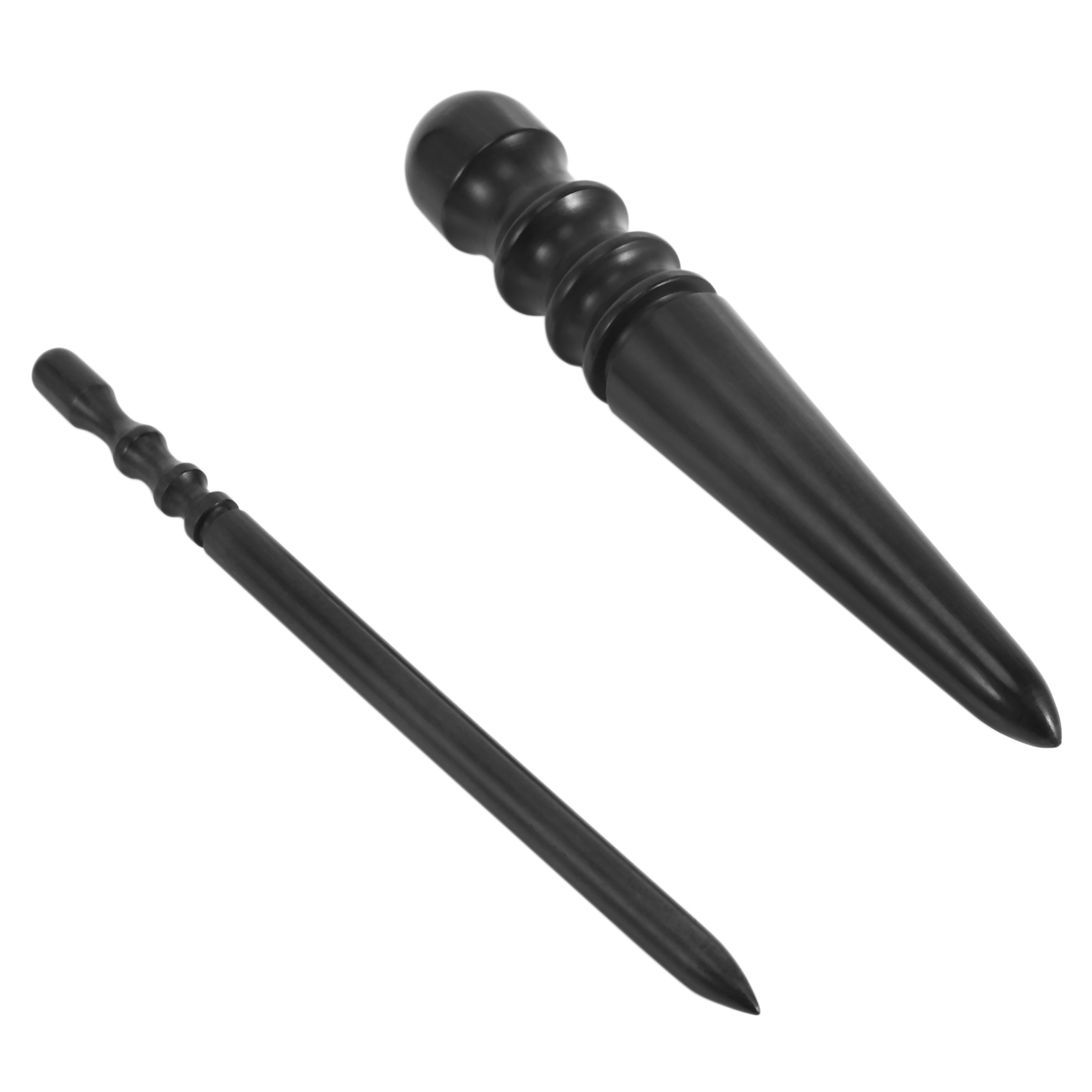 2 Pcs Leathercraft Slicker Round Burnisher , Ebony Wood Leather | Daraz ...