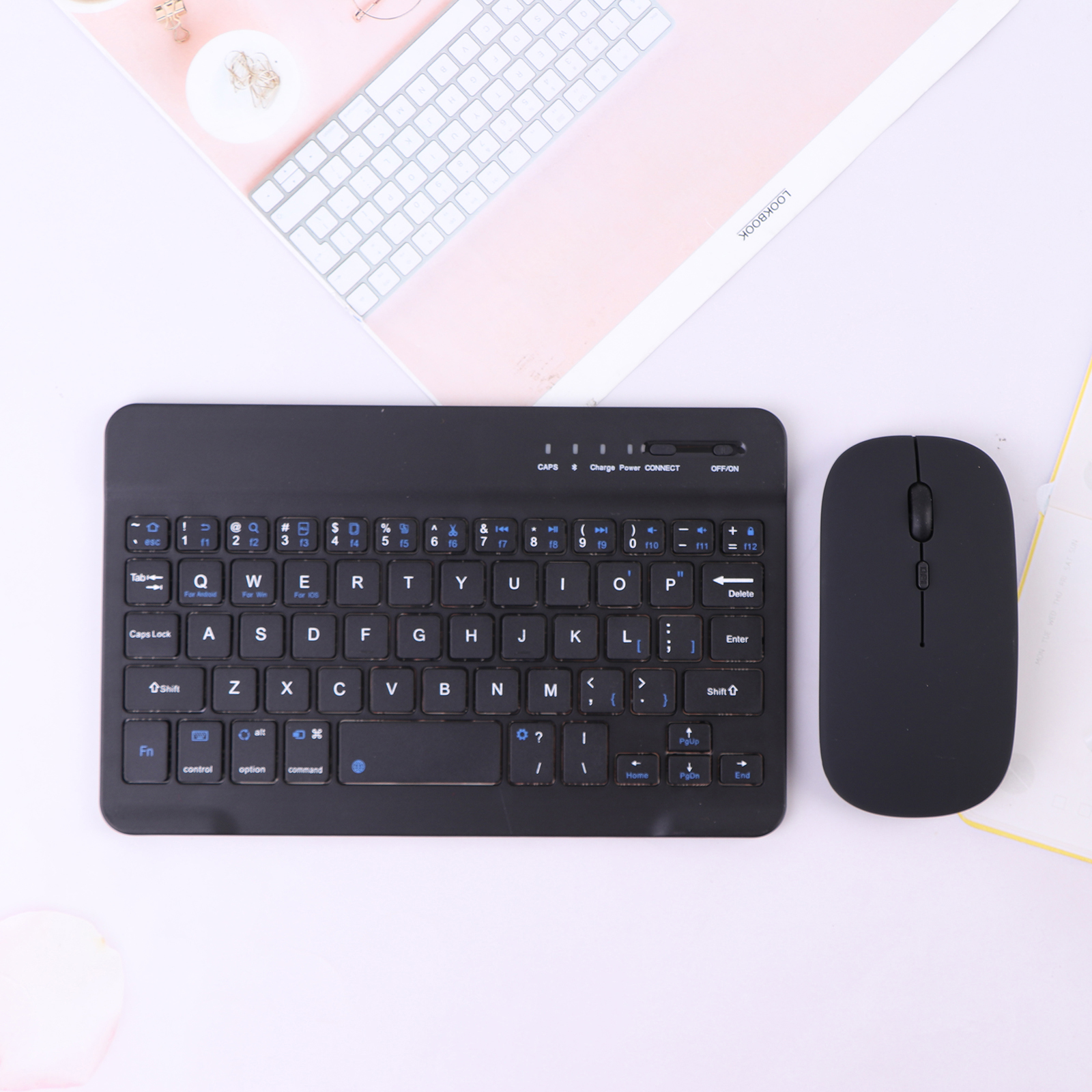 Wireless Keyboard Mobile Phone Tablet Computer Bluetooth Keyboard Mouse ...