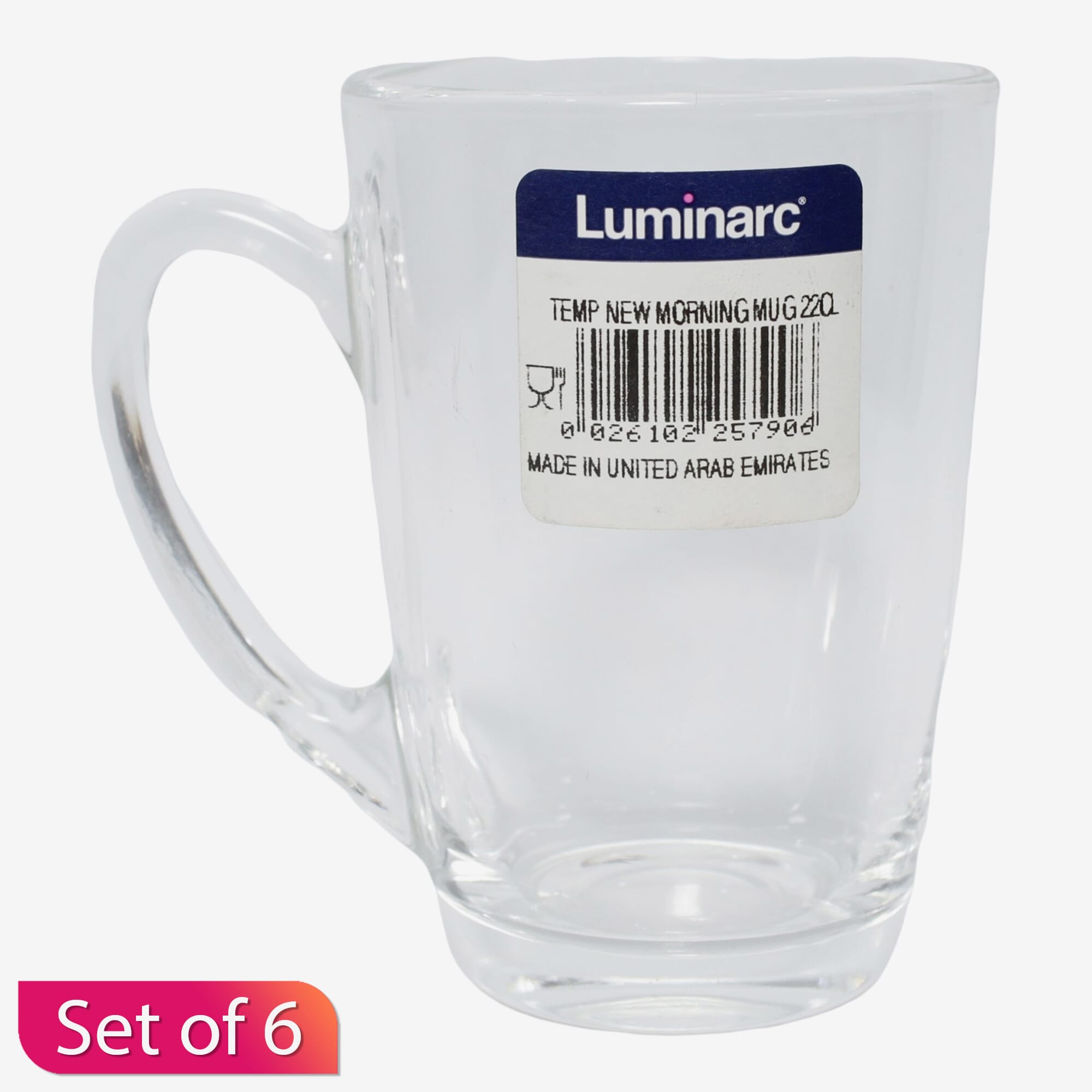 Transparent Luminarc Tea/Coffee Cup Set Of 6 | Daraz.com.np