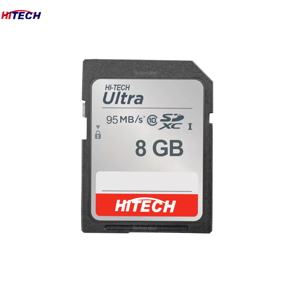 Hitech Ultra Plus 8GB Camera Memory card SDHC Ultra High Speed Memory ...
