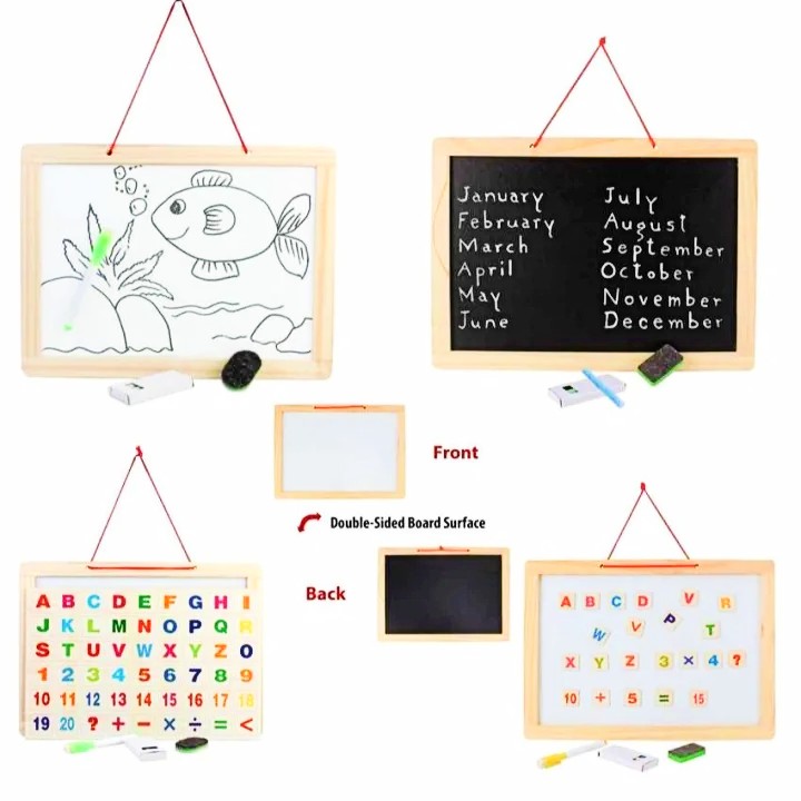 Double-Sided Wooden Drawing Board - Boards For Babies |Drawing Boards ...