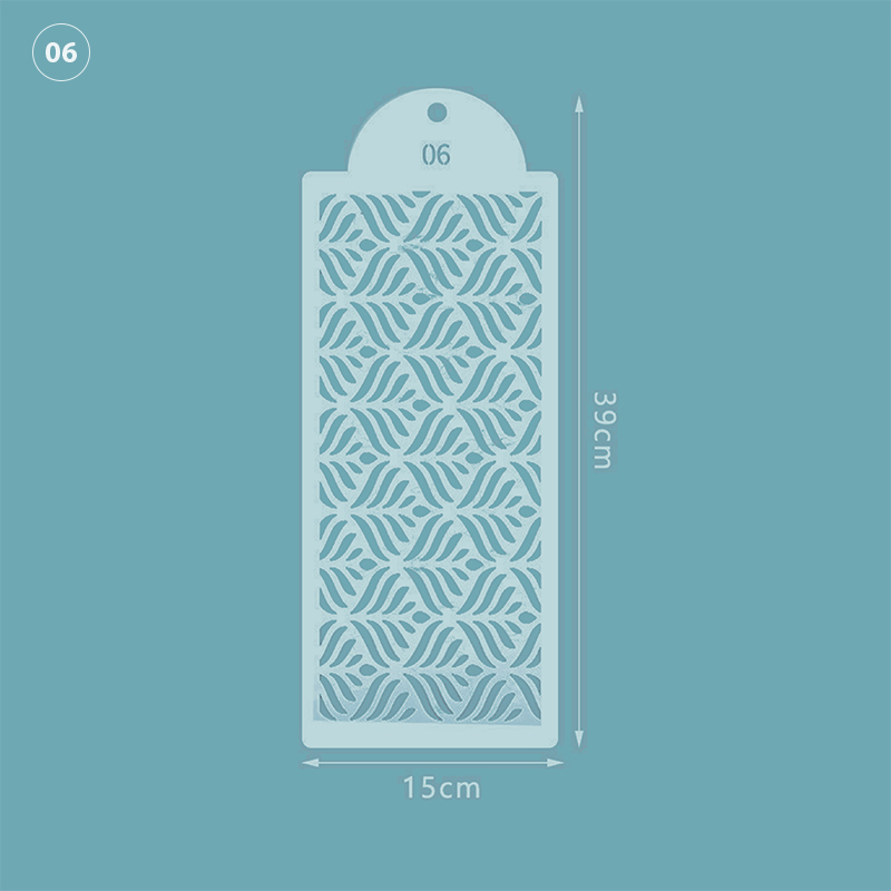 Fondant Cake Mesh Stencil Stamps Stencils Embossing Plastic Spray Mold ...