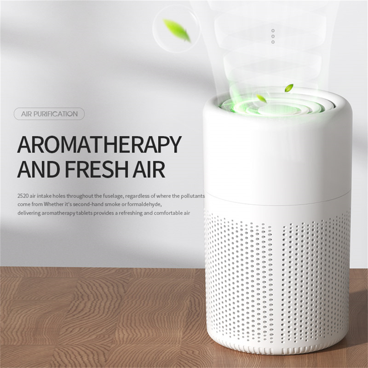 Small Air Purifier and Diffuser 2 in 1 with H3 HEPA Filter for Smoke ...