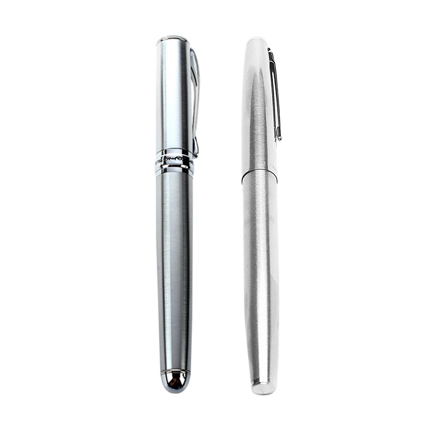 X750 Silver CT Fountain Pen & 911 Steel Fountain Pen with 0.38mm Extra ...