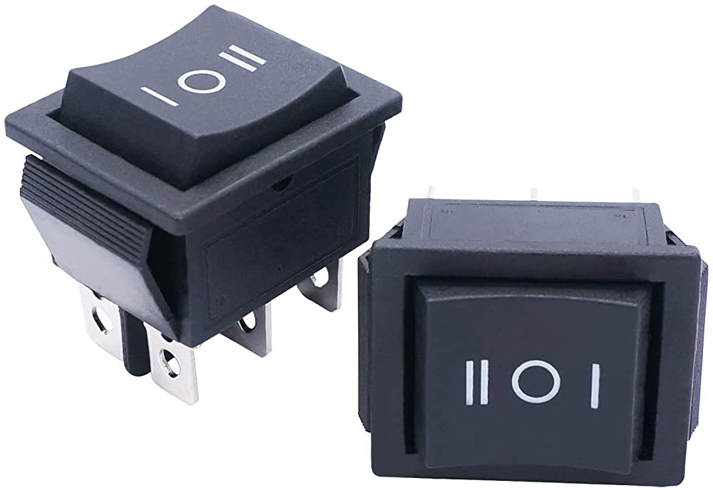 3 Pcs 6 Pin Switch AC 250V/16A 125V/20A ON Off ON DPDT 6 Pin Latching ...