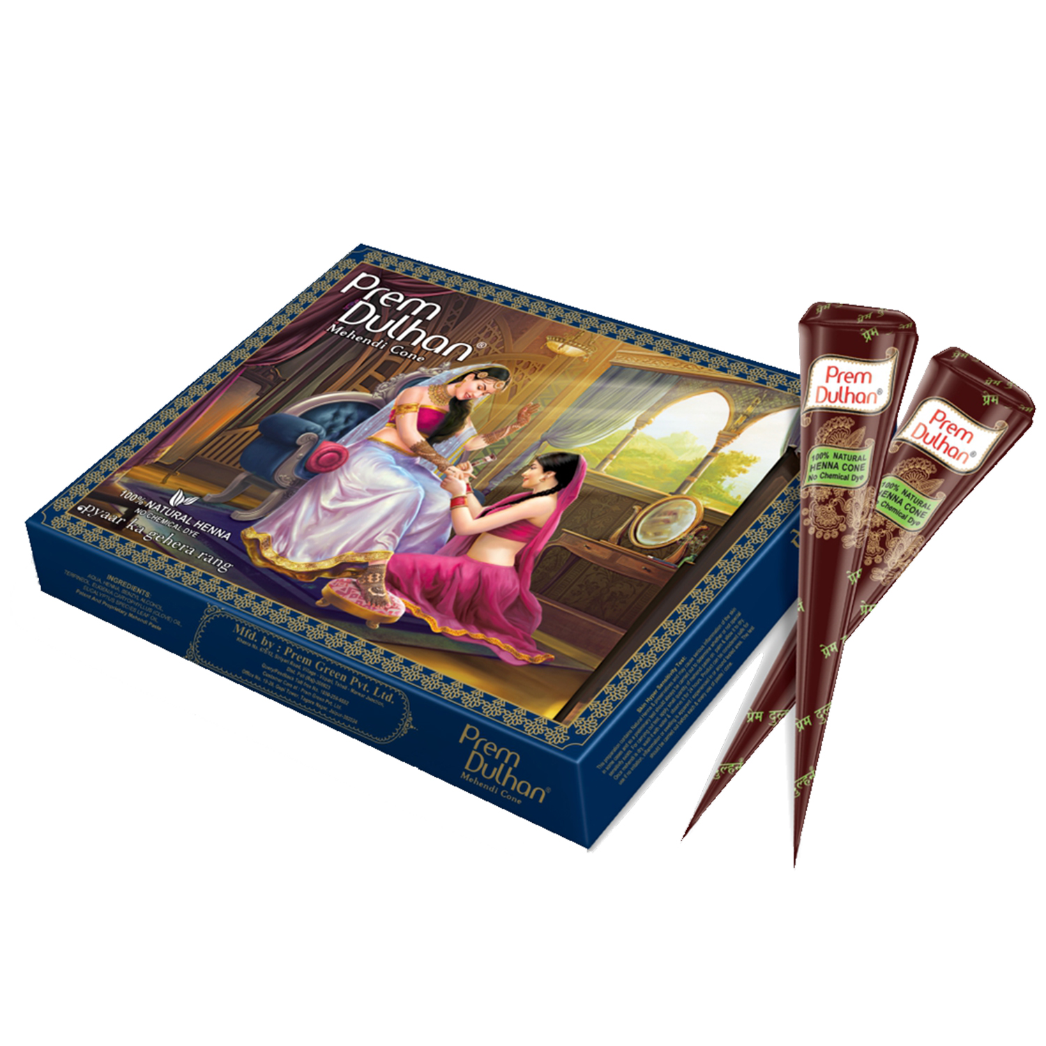 Prem Dulhan Mehendi Cone 100% Natural Henna - Pack of 12 | Daraz.com.np