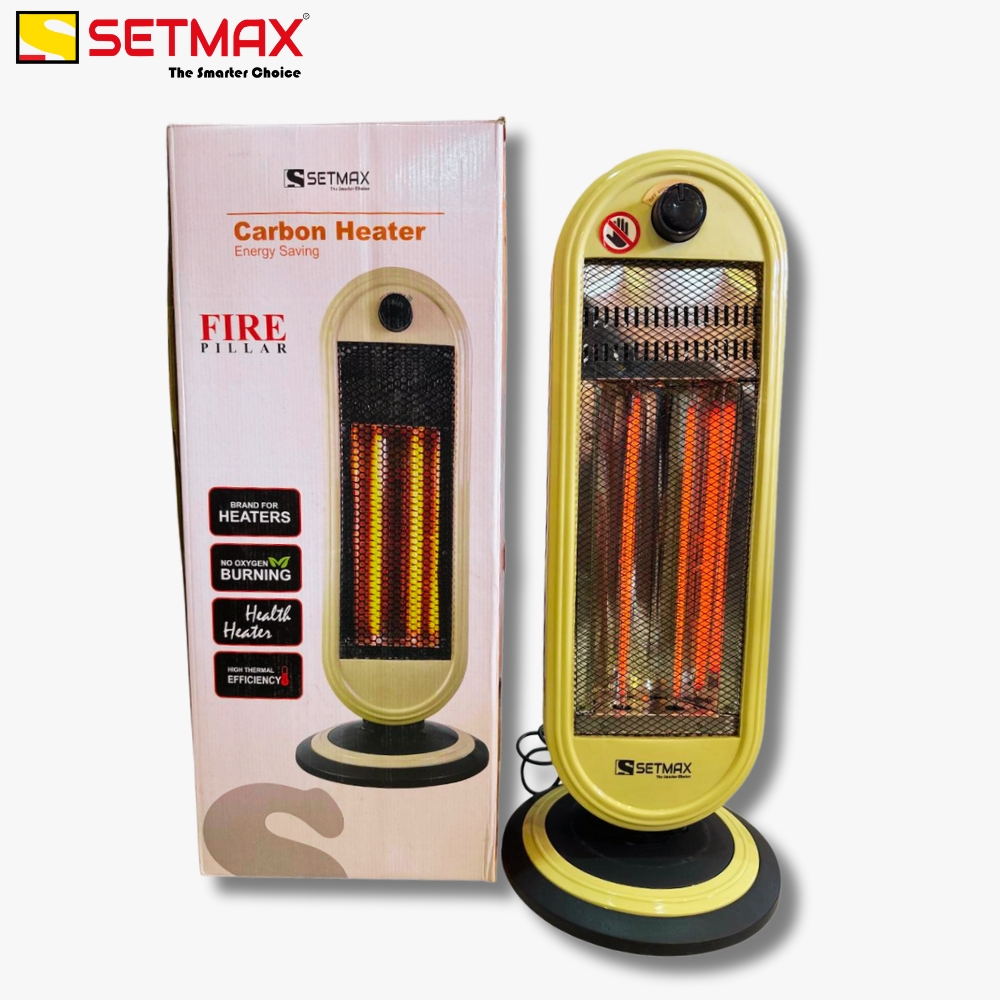 Setmax 2 Rod Carbon Heater | Fire Pillar | 1200 W | Oscillation | Daraz ...