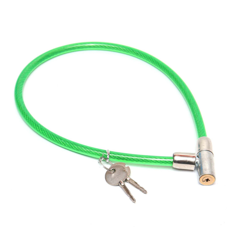 Durable Plastic Covered Steel Wire Bike Lock Bicycle