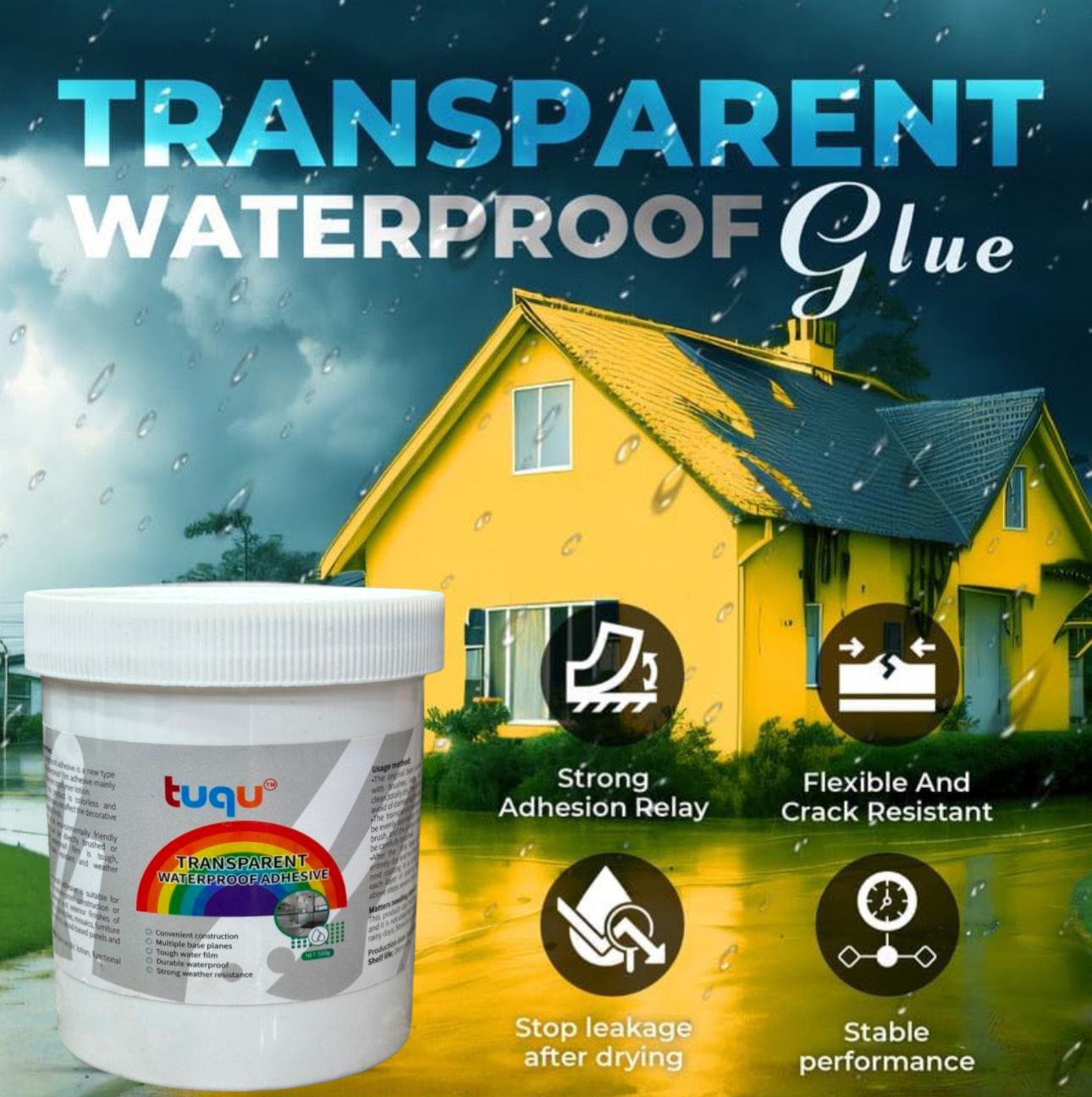 Waterproof Glue 500G Sealant Super Water Proof Strong Glue ...