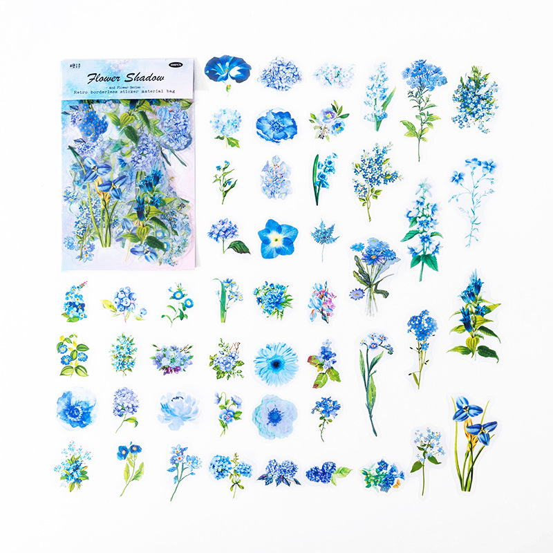 RHS Online 100PCS Vintage Flower Talk Series Stickers Album Diary ...