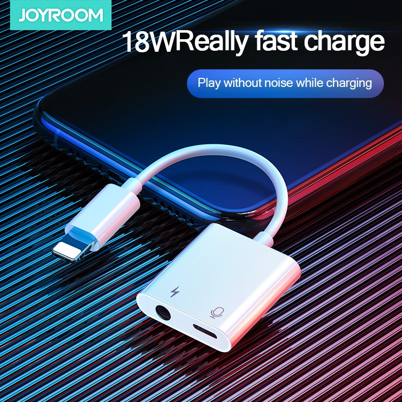 JOYROOM S-Y105 Lightning to 3.5mm + Lightning Adapter – Audio ...