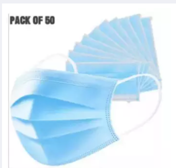 Face Mask - 50Pcs | Daraz.com.np