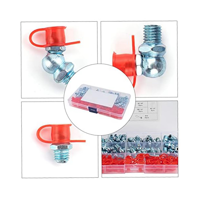 120Pcs/Set Leaf Spring Nut Grease Fittings Grease Couplers Grease ...