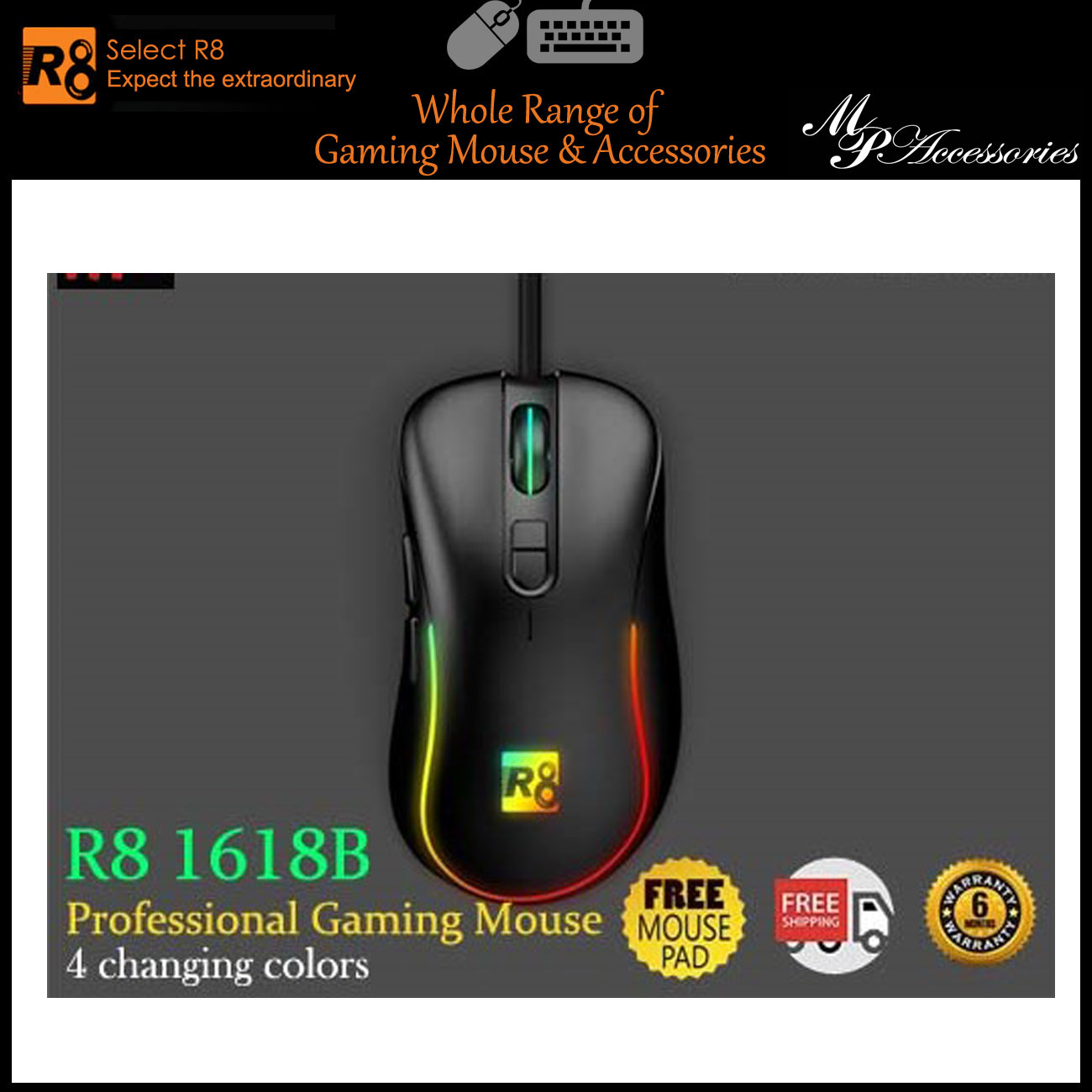 R8 1618B Professional Gaming Mouse | Daraz.com.np