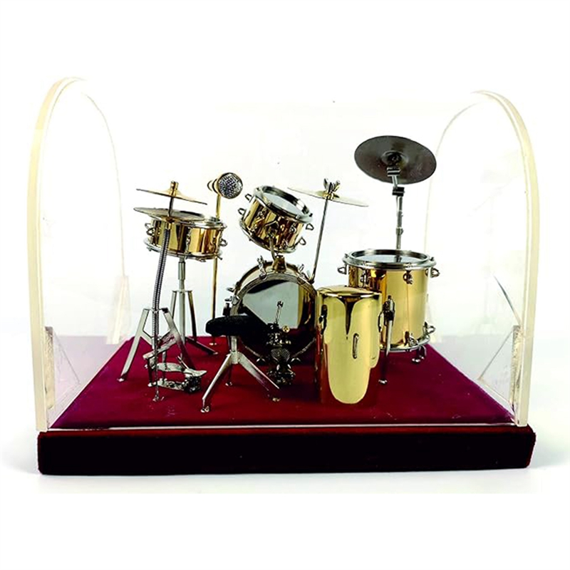 Miniature Jazz Drum Kit Model Mini Drum Cymbal Musical Instrument Model ...