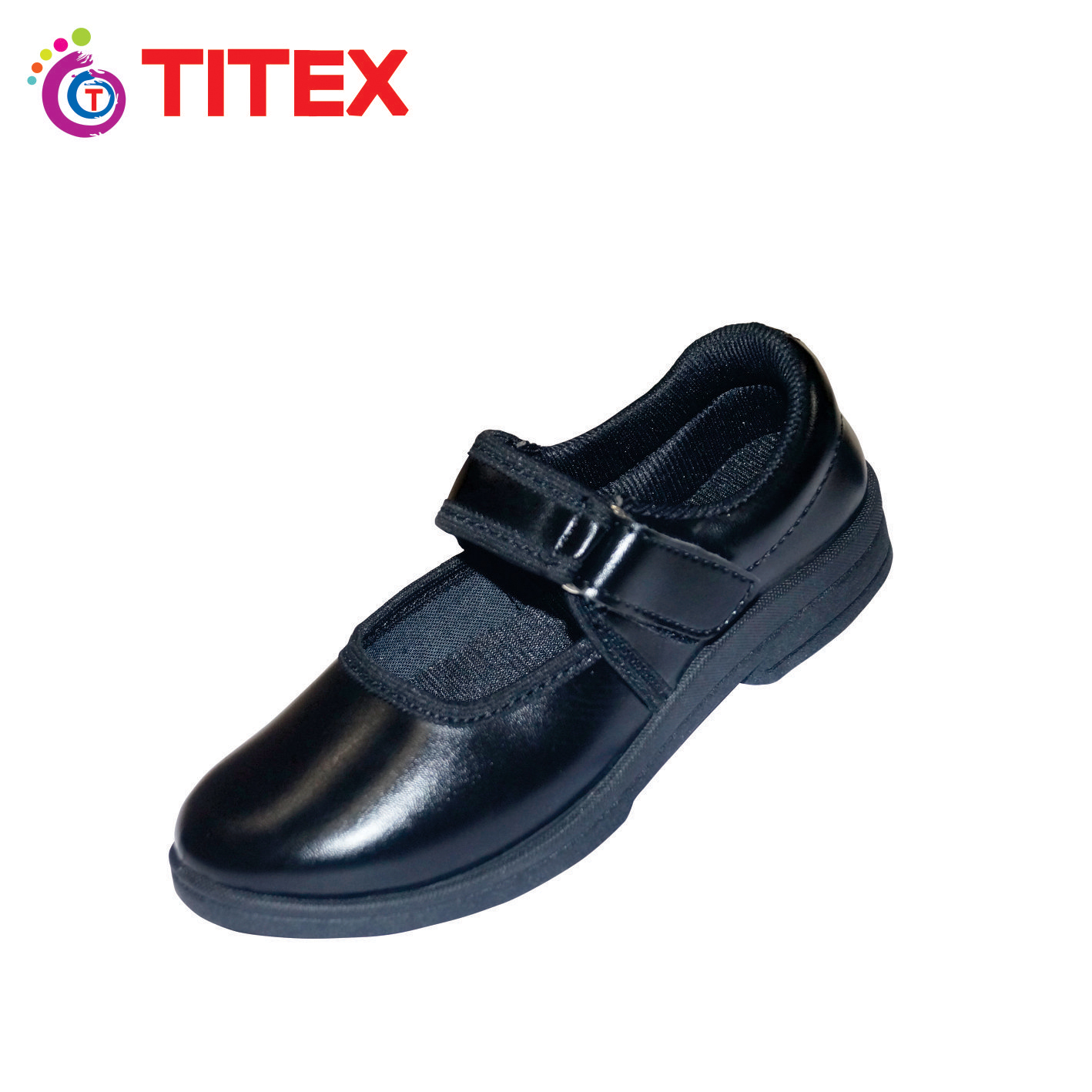 Titex Champs Black School Shoes For Girls | Daraz.com.np