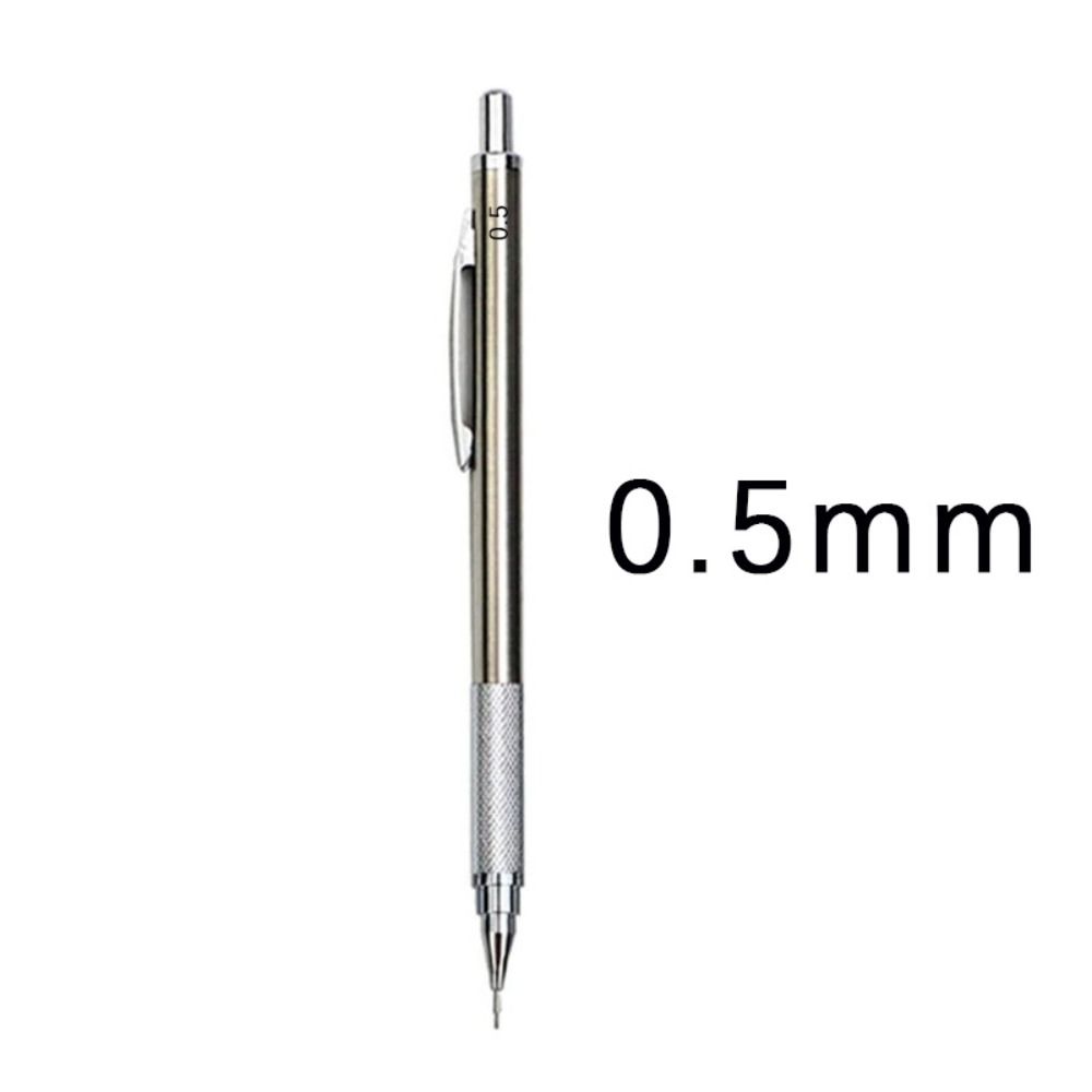 High Quality 0.3/0.5/0.7/0.9/1.3/2.0/3.0MM Mechanical Pencil Metal ...