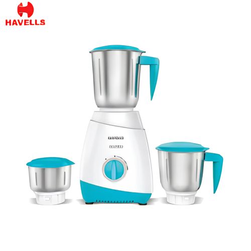 Havells Aspro 700 watt Mixer Grinder with 3 Jar White Light Blue Daraz .np