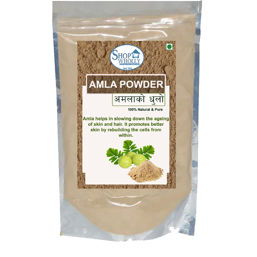 SHOP WHOLLY Amla Powder ( Amala Ko Dholo ) Gooseberry Powder - 100Gm ...