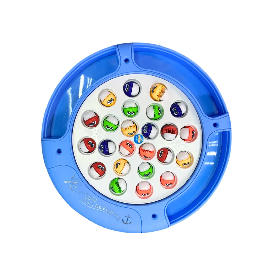 Electric Happy Fishing Game Playset Fun for Kids | 24 Fishes 3 Rods in ...