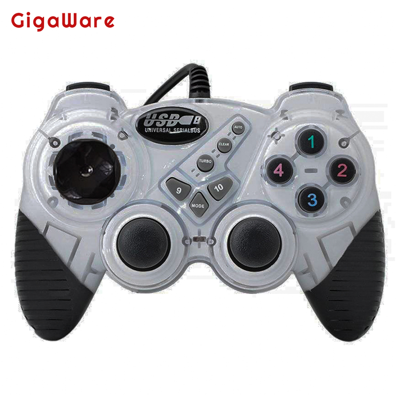 Gigaware Double Shock Joystick Video Game PC Gaming Controller Gamepad ...