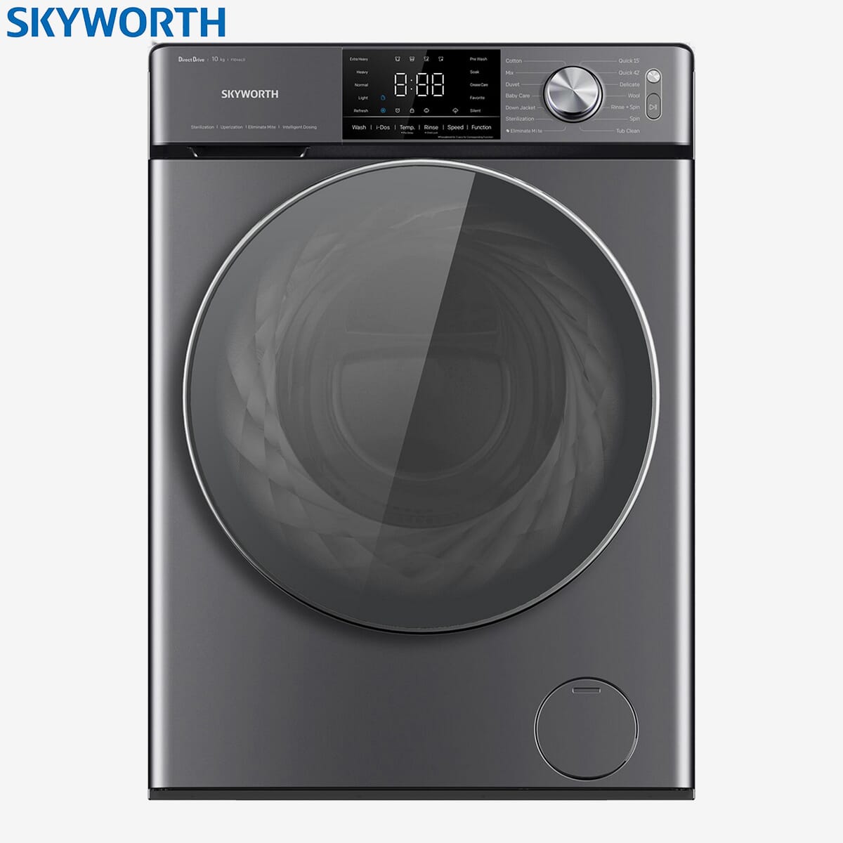 SKYWORTH Washing Machine 8KG Fully Automatic Front Loading with ...