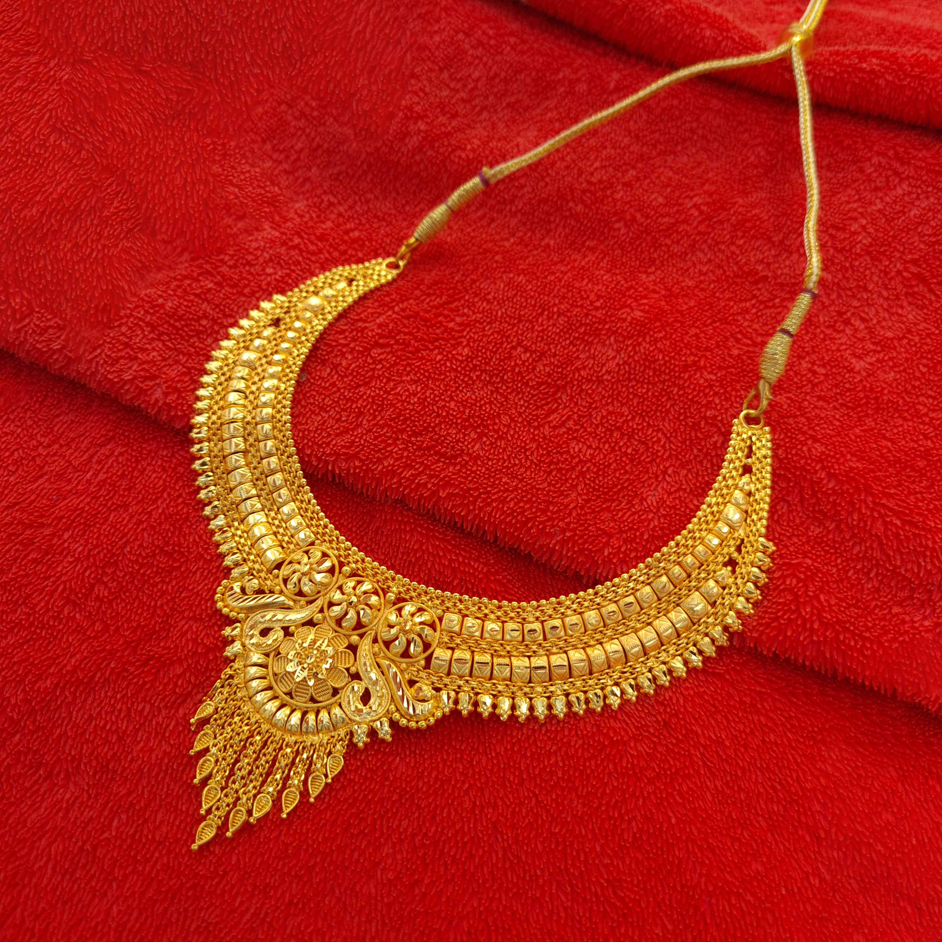Panchadhatu Mini Haar Set With Gold Plated Necklace For Women | Daraz ...