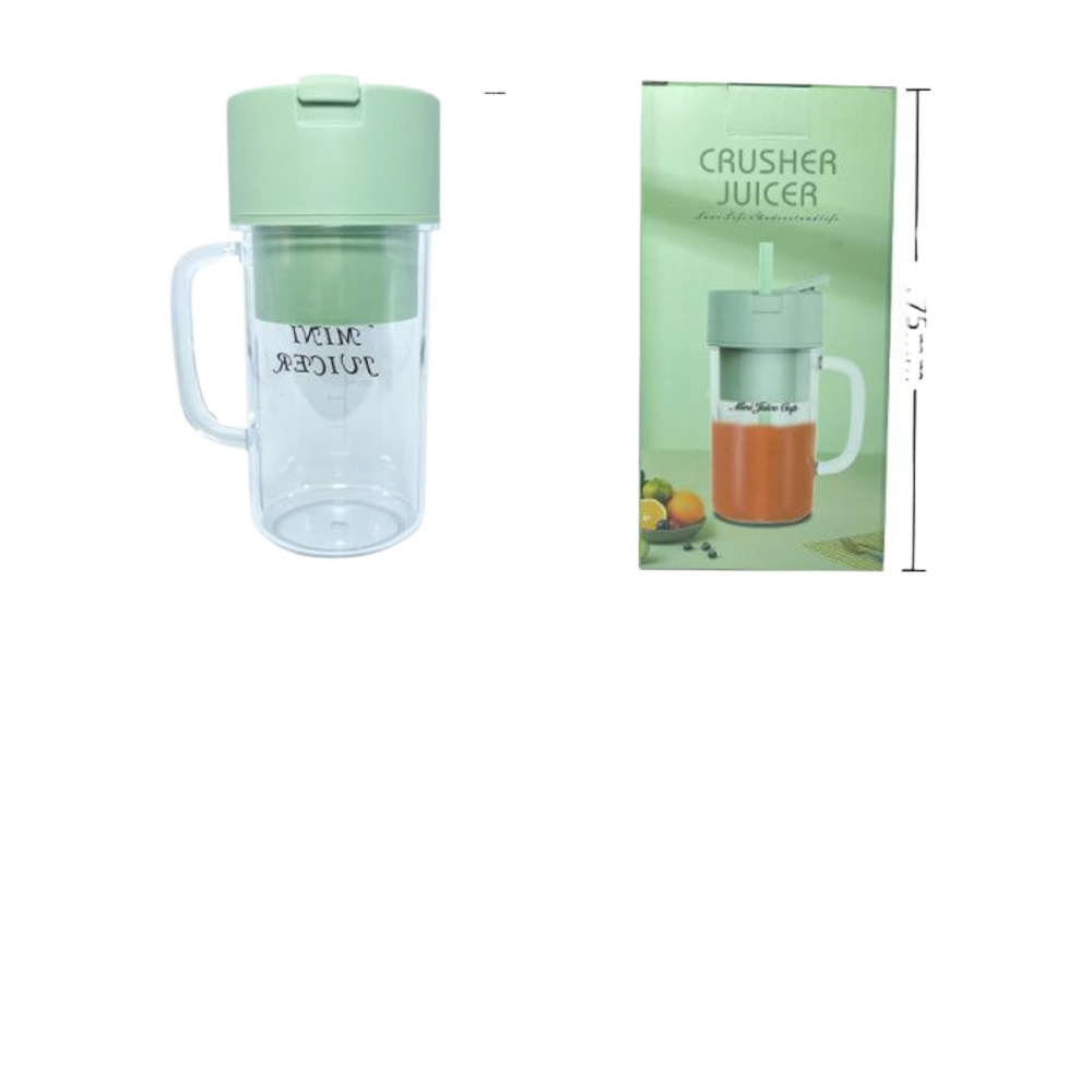 2 In 1 Mini Portable USB Rechargeable 6 Blades Crusher Juicer | Daraz ...