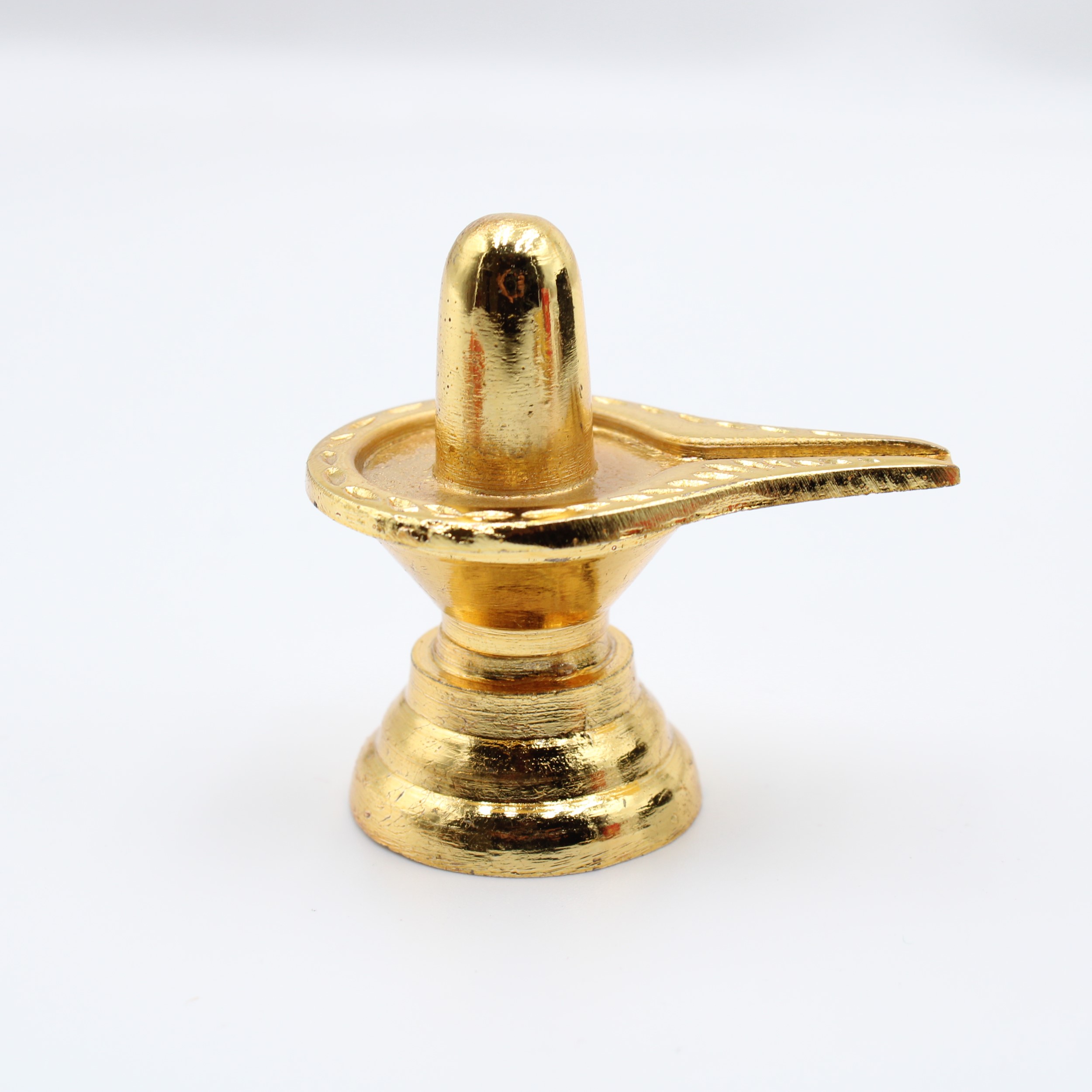Unbreakable 2 Inch Small Size Cute Golden Shiva Lingam For Pooja Room ...