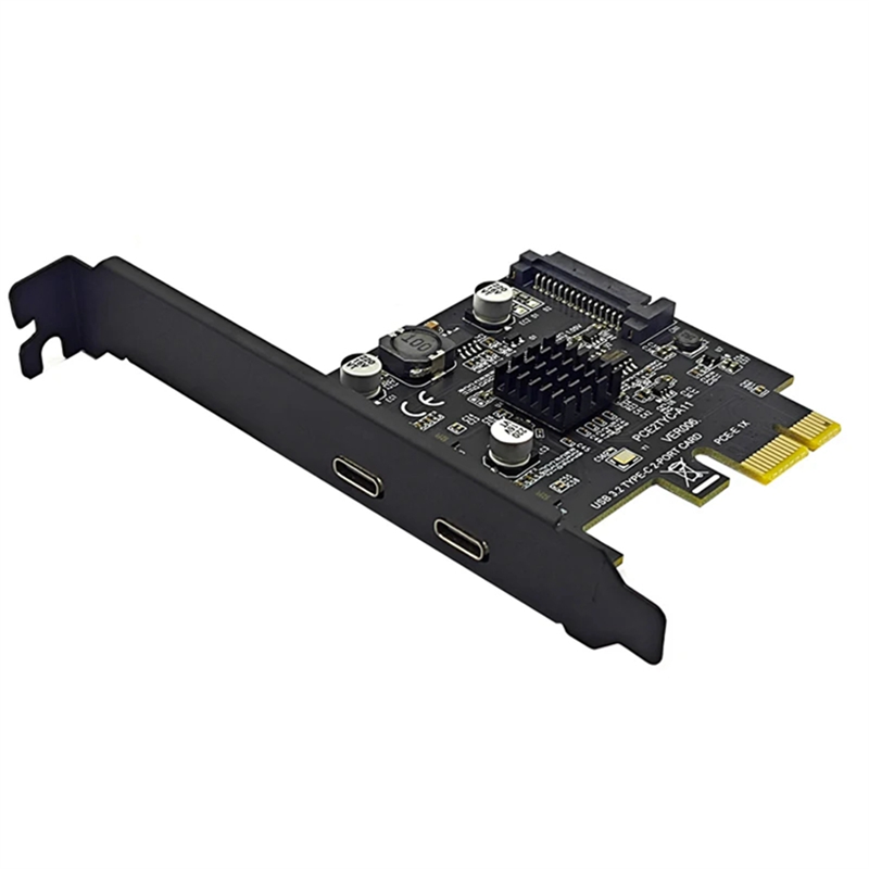 ARELENE 2Port PCIE Card PCI Express 3.0 X1 to Dual USB Expansion Card ...