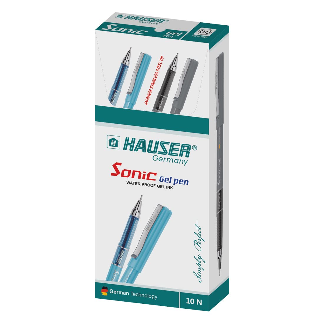Hauser Sonic 0.55mm Gel Pen Box Pack (set of 5) | Daraz.com.np