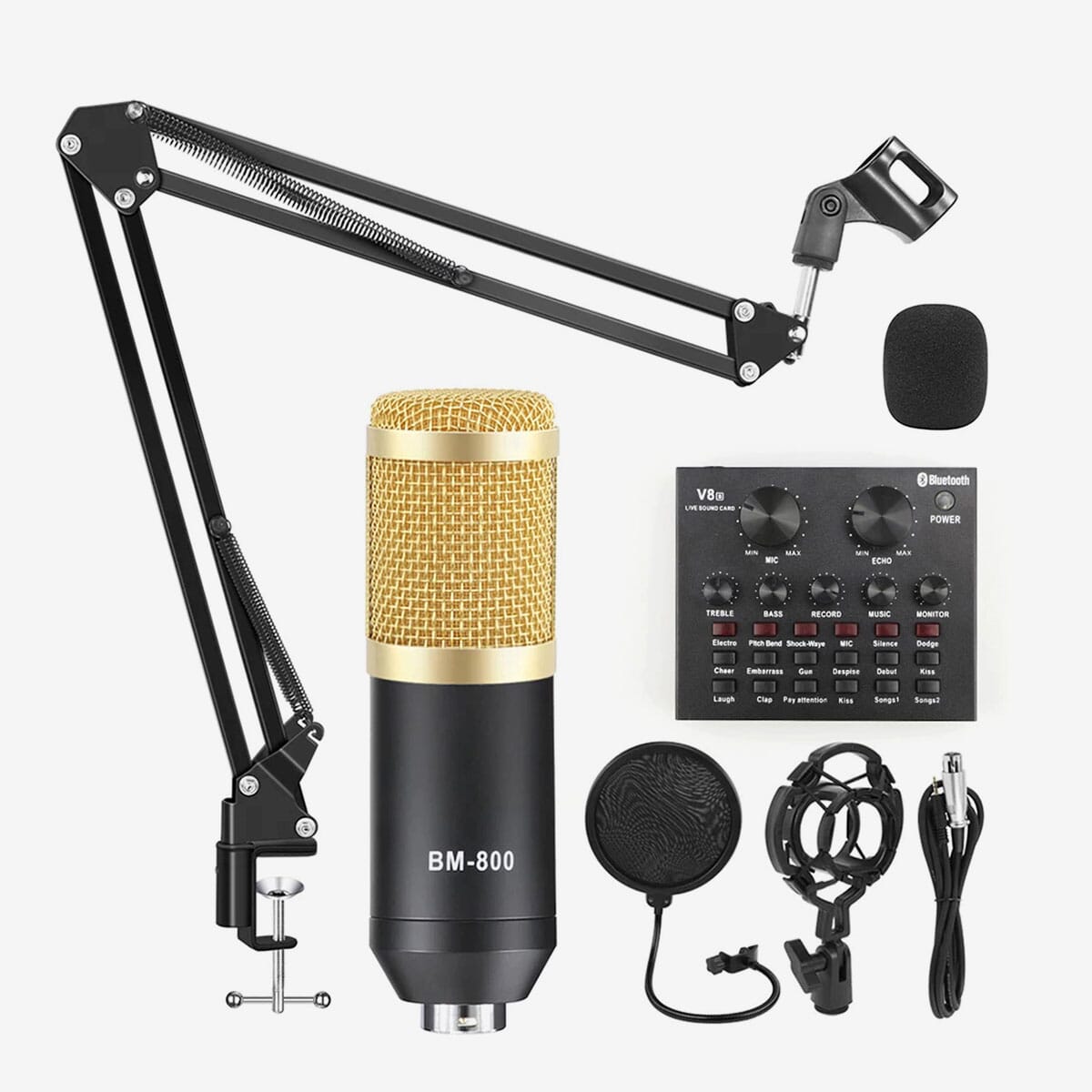 Bm 800 Audio Microphone V8 Sound Card for Mobile Phone Computer Sound ...