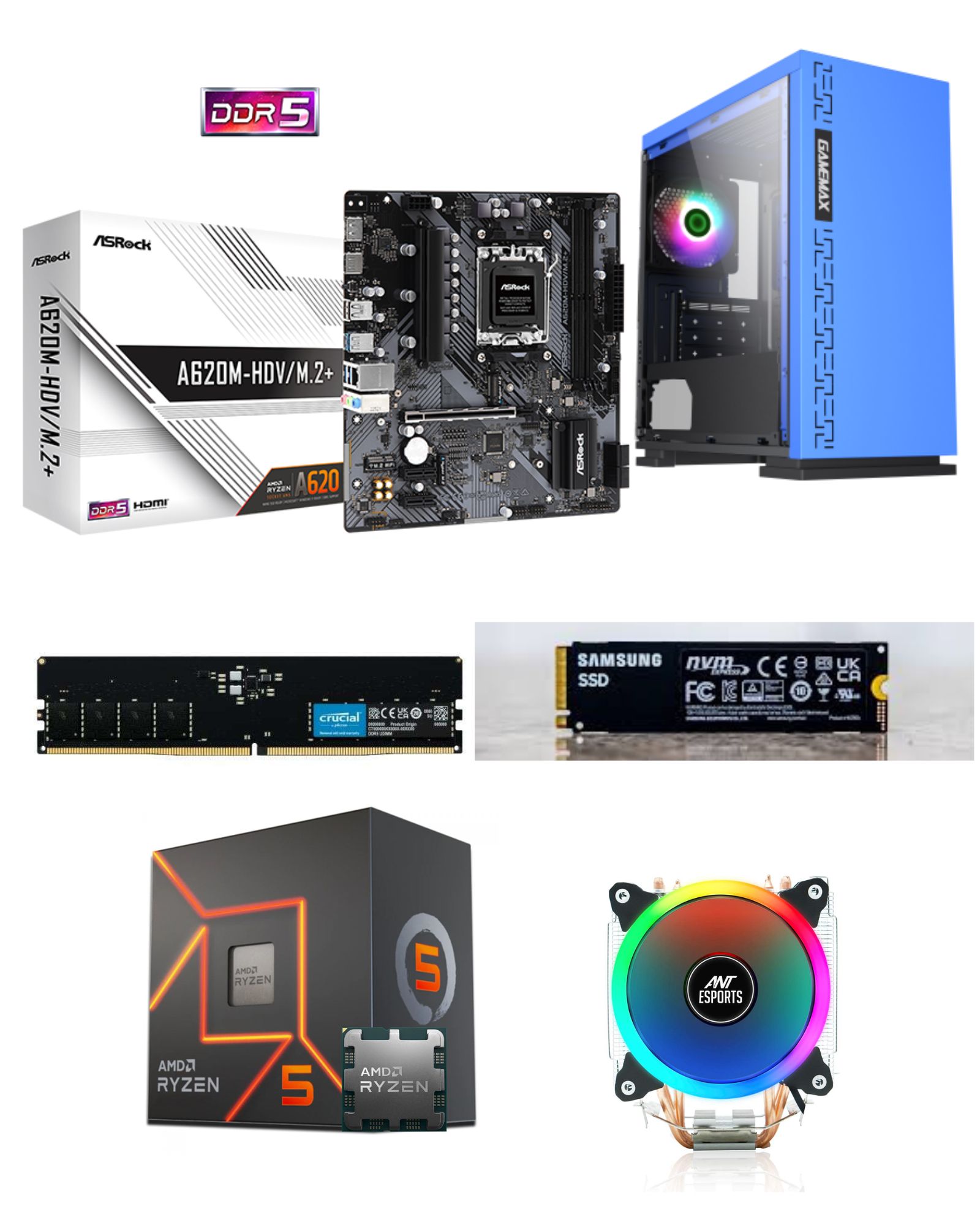 Ryzen 5 8500G(AM5-APU) Budget Gaming PC(CPU Only) With 500GB Gen 4 SSD ...