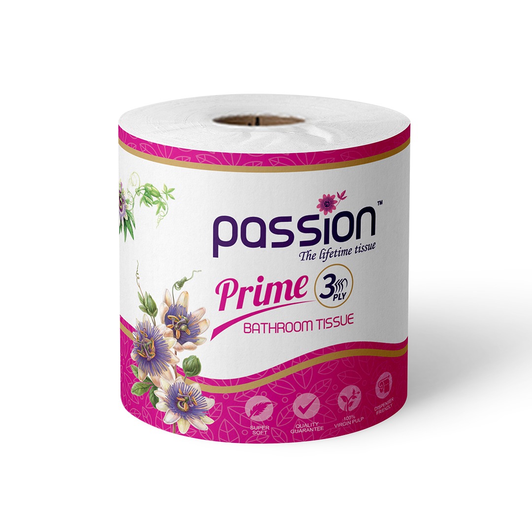Passion Prime 3 Ply Bathroom Tissue 240 Sheets - 1 Roll Pack | Daraz.com.np