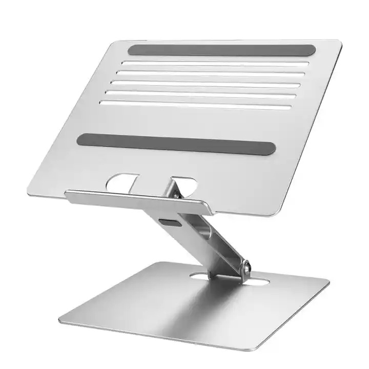 Aluminium Laptop Stand 360 Rotating Foldable & Portable Laptop Stand ...