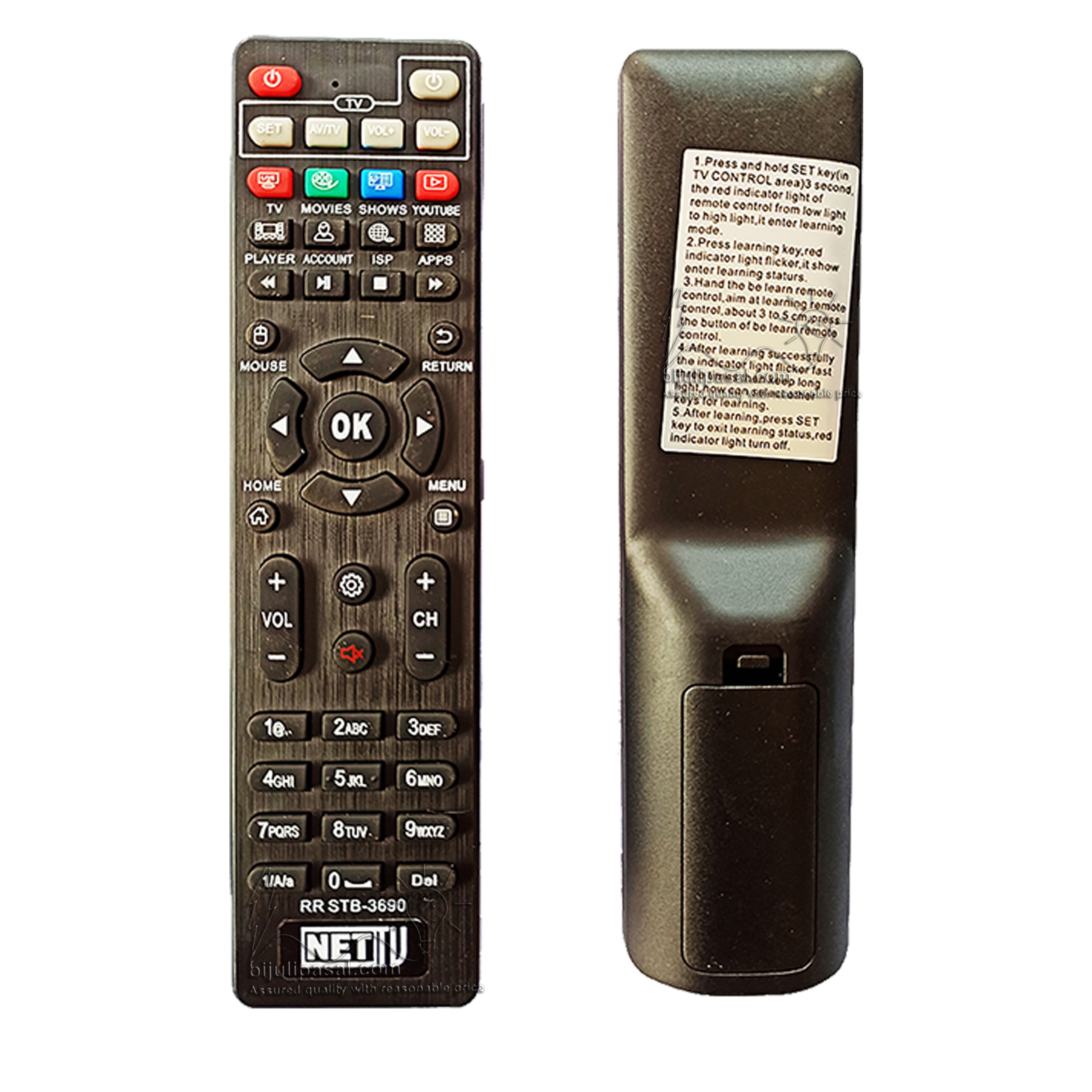 Net TV / Via TV Remote Supports For Nettv And Viatv By Bijulipasal ...