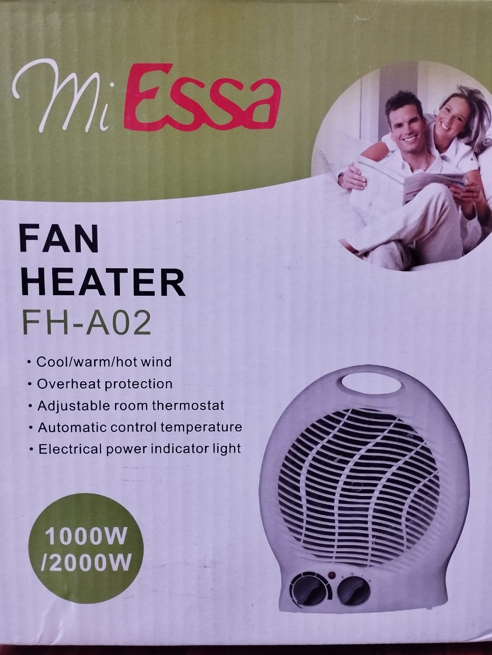 Mi Essa 2000 watt Portable Fan Heater | Daraz.com.np