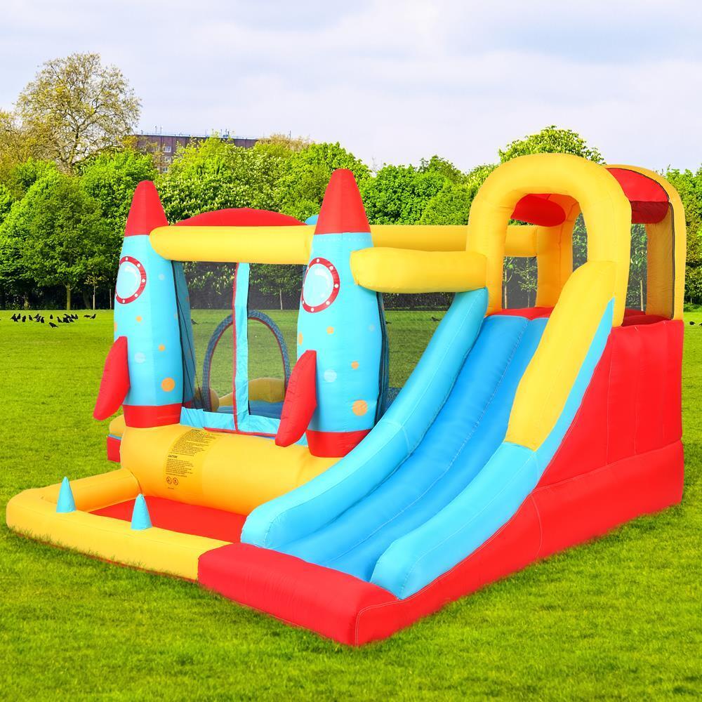 Inflatable Bounce House Kids Big Water Slide Jump Bouncer Castle with ...