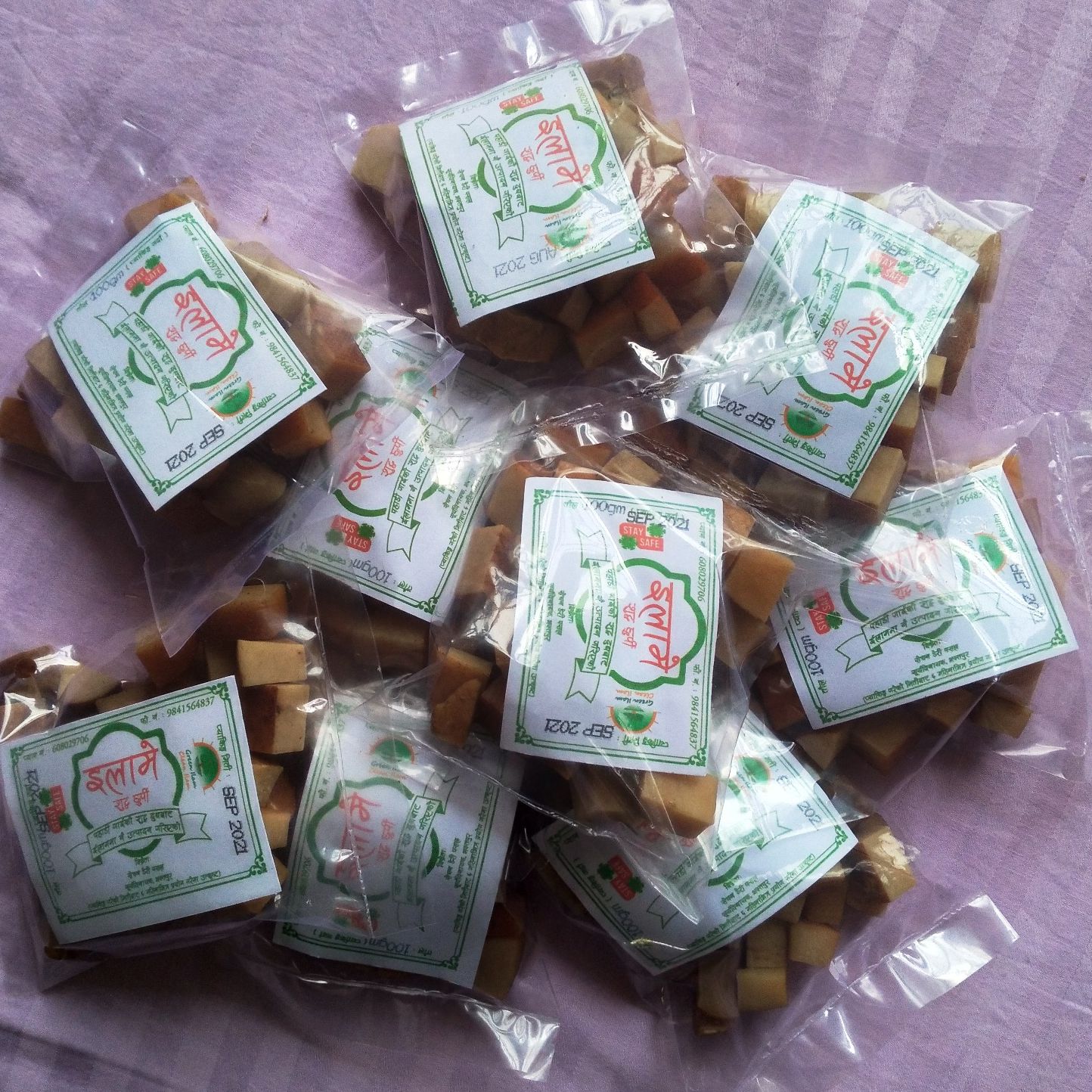 Ilame Pure Chhurpi, Dried Traditional Nepalese Cheese (10X100Gm Pack ...