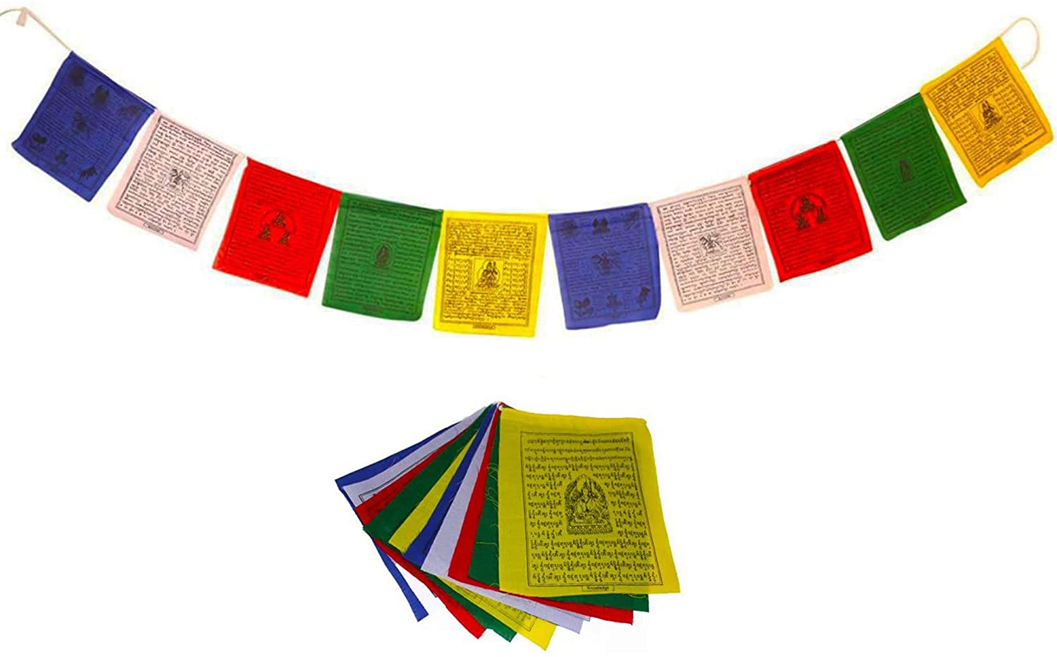 AIOG - Tibetan Tranquil Wind Horse Lungta Prayer Flags ~ Handmade ...