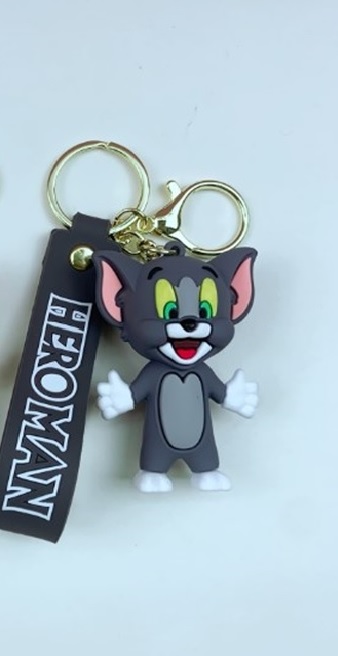Rubber Material Tom & Jerry Key Chain - 1 Pcs | Cute Cartoon Tom ...