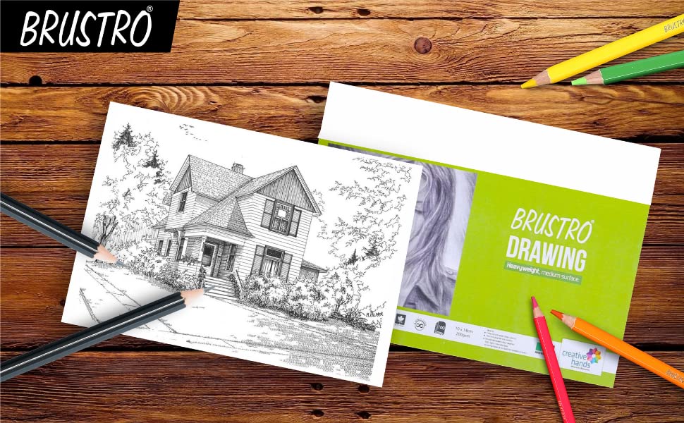 Brustro Artists Drawing Paper 200 GSM A2 Size, 20 Sheets | Daraz.com.np