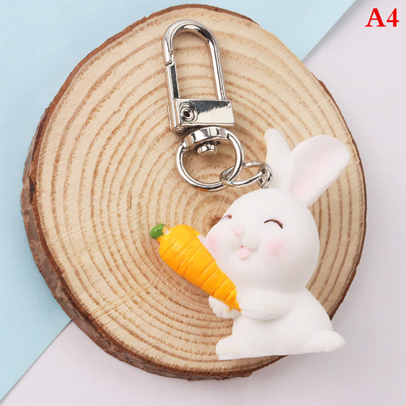 Cartoon Rabbit key Chain INS Girl Cute Car Key Chain Student Bag ...