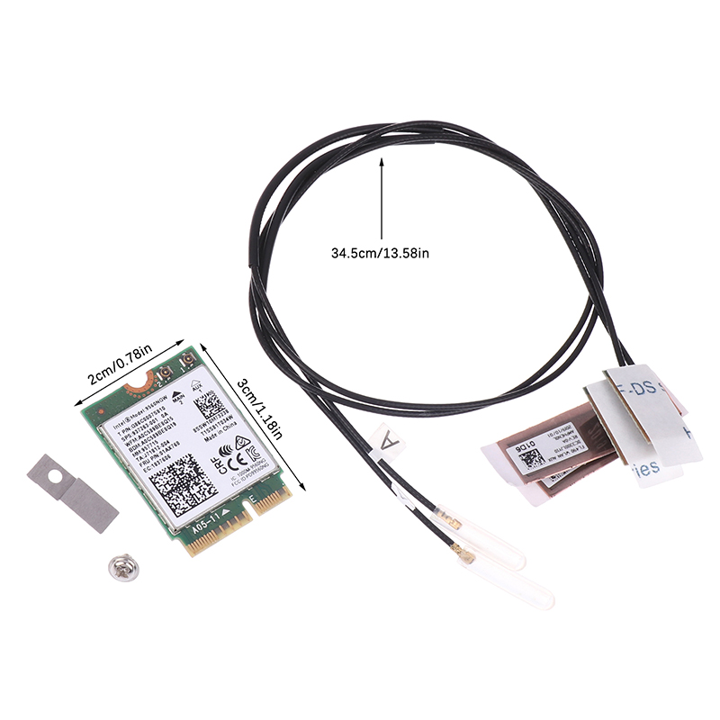 9560NGW WiFi Card+Antenna 1733Mbps Wireless AC 9560 Dual Band 2.4G/5G ...