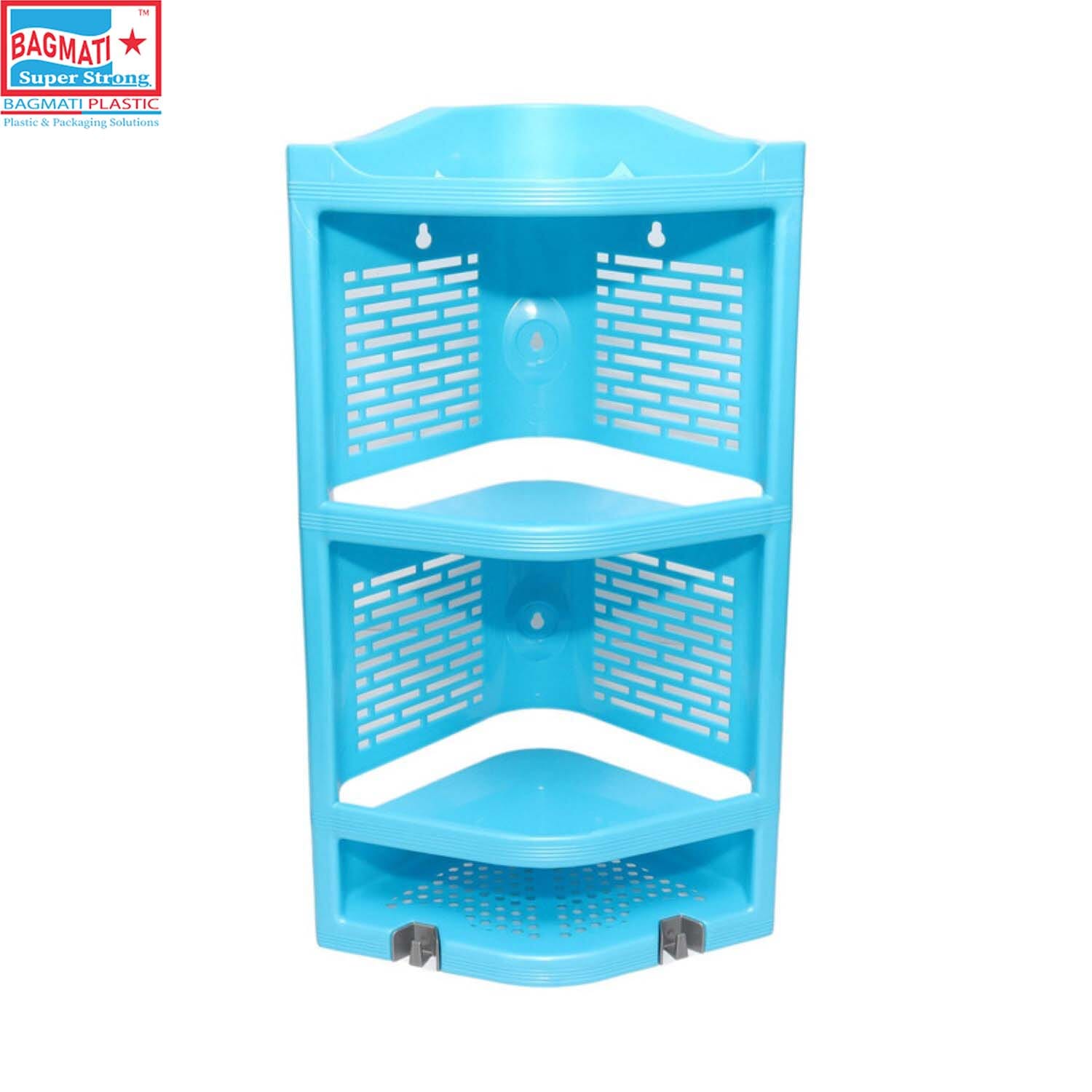 Bagmati Blue Corner Wall Rack With Two Compartment | Daraz.com.np