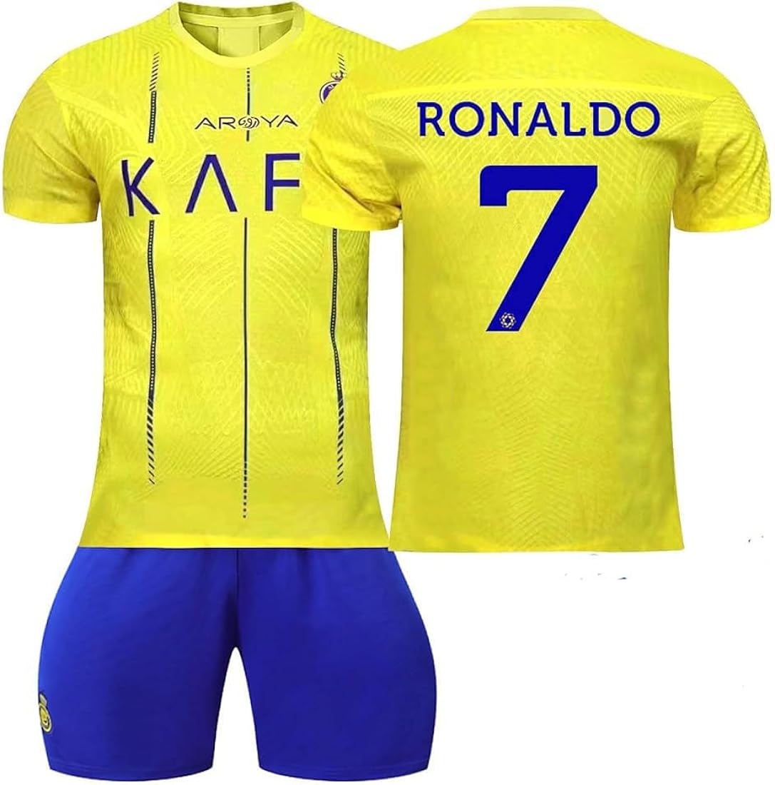 Cristiano Ronaldo 7 Al Nassr Yellow Home Kit Jersey | Daraz.com.np