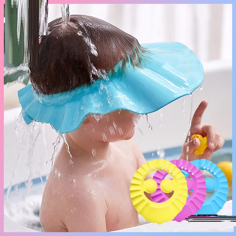 Adjustable Baby Bath Hat/Shower Cap | Daraz.com.np
