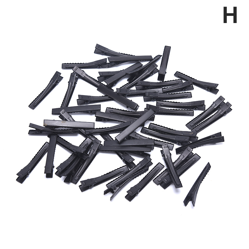 50PC Silver Tone Metal Alligator Clip Crocodile Clamps Spring Clip ...